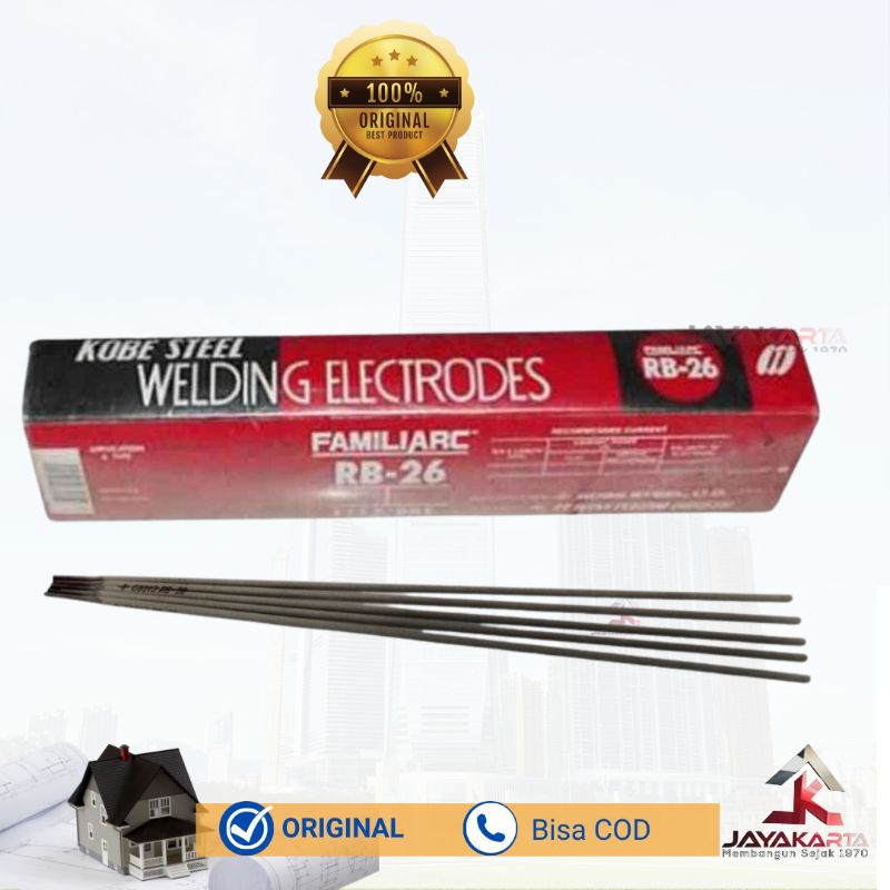 Jual Kawat Las KOBELCO RB26 2.6MM (5KG)/ RB 26 2.6 MM 2,6MM 2,6 MM | Shopee Indonesia