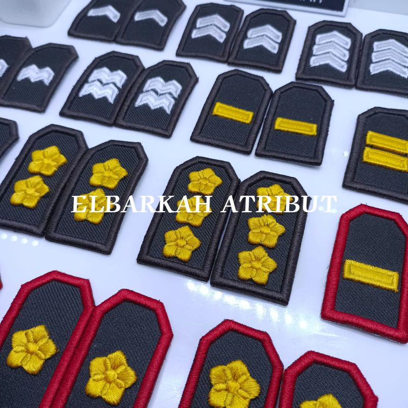 Jual PANGKAT PDL POLISI LIS COKLAT - LIS MERAH FULL BORDIR BRIPDA ...