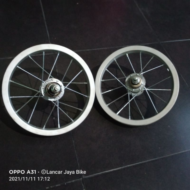 Jual velg rims sepeda hub dengan bearing ukuran 12 inch untuk sepeda ...