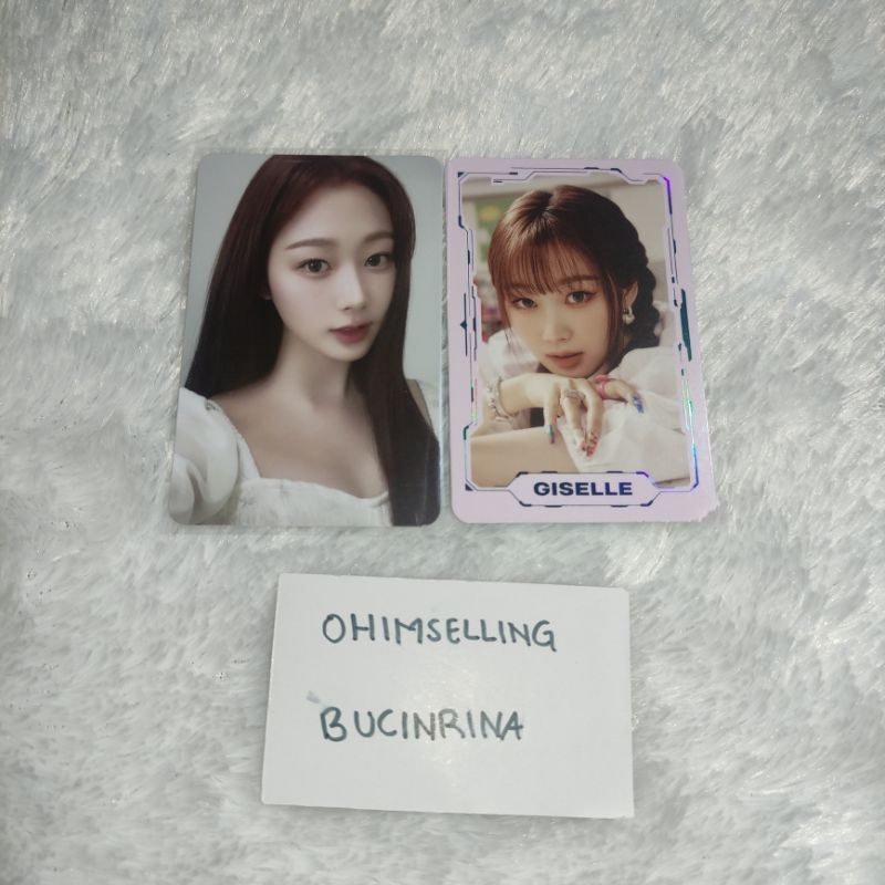 Jual trading card giselle set girls life's too short aespa | Shopee ...