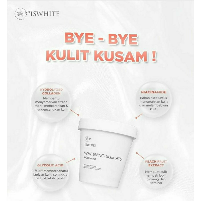 Jual Iswhite Whitening Ultimate Body Mask | Shopee Indonesia