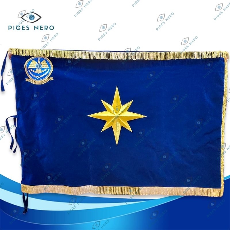 Jual Bendera Pataka Bintang 1 Logo Perhubungan Bordir - Navy | Shopee ...