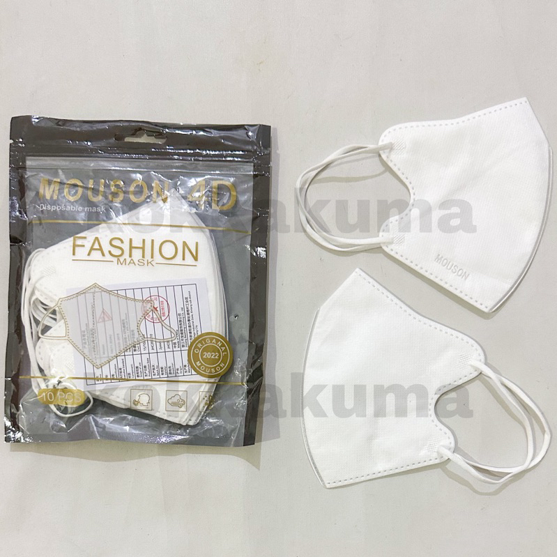 Jual MOUSON 4D Masker Dewasa 4 PLY Kotak / Dus / Box Masker Fashion isi 50 Pcs Disposable Mask ...
