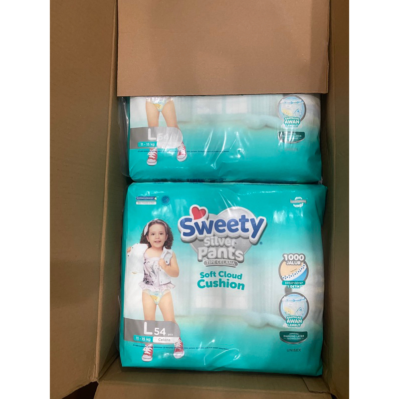Jual Sweety Silver Pants NB44 S66 M60 L54 XL44 XXL36 Soft Cloud Cushion ...