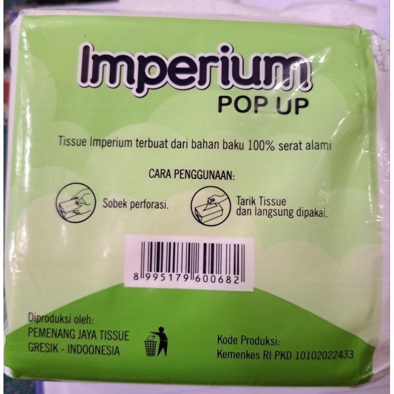 Jual #ECR 2# Tissue,tisu Imperium PopUp 150 sheets. | Shopee Indonesia