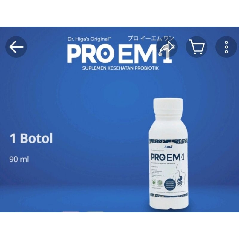 Jual PRO EM 1 ORIGINAL SUPLEMEN KESEHATAN PROBIOTIK 473 ml | Shopee ...