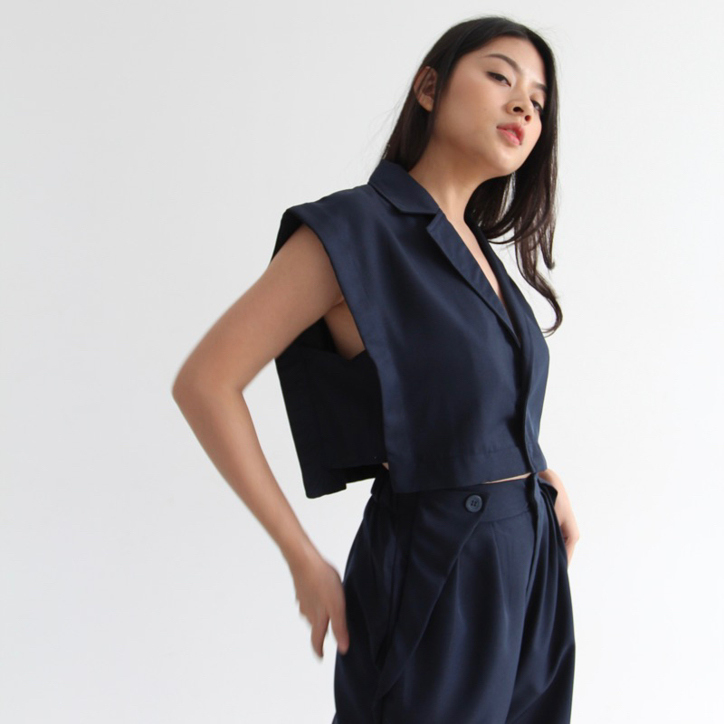 Jual ALMA SET - Setelan Vest Wanita / Rompi Wanita / Oneset / Set ...