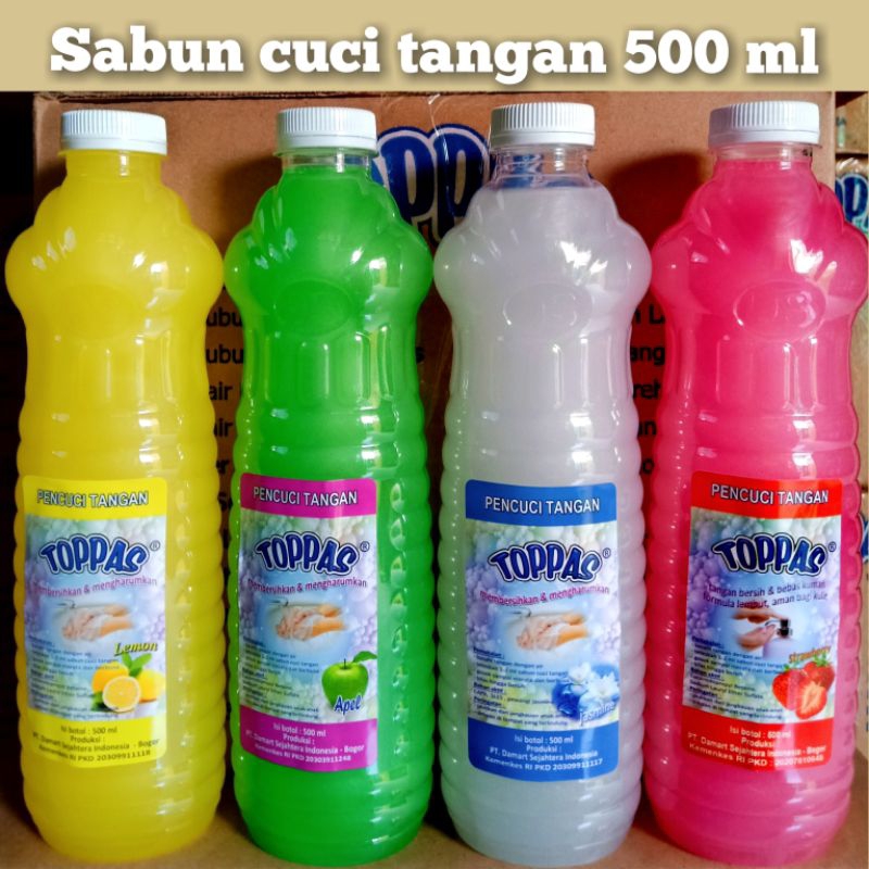 Jual Sabun Cuci Tangan 500 ml Merk Toppas / Hand Soap | Shopee Indonesia