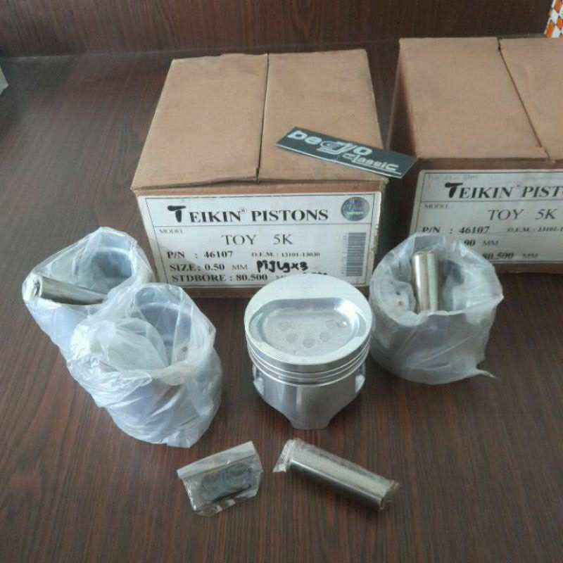 Jual seher piston set assy TOYOTA KIJANG 5K SUPER GRAND asli original TEIKIN JAPAN 13101-13030 ...