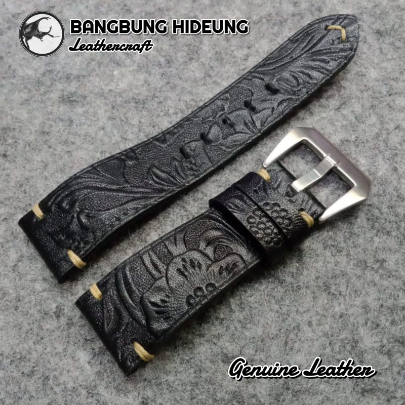 Jual Tali Jam Tangan Kulit Motif Batik / Leather Strap Watch | Shopee ...