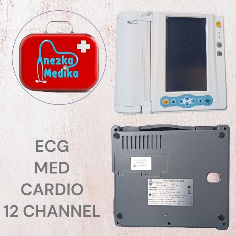 Jual ECG 12 CHANNEL MED CARDIO TOUCHSCREEN / DIGITAL ELECTROCARDIOGRAPH ...