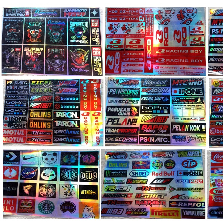 Jual STICKER RACING STICKER PACK STICKER PAPANAN STICKER TUMPUKAN ...