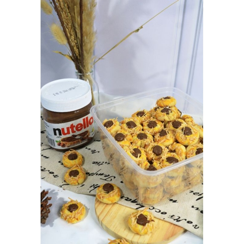 Jual Thumbrint Nutella Cheese / Kue Kering Nutella / Kue Kering Nutella ...