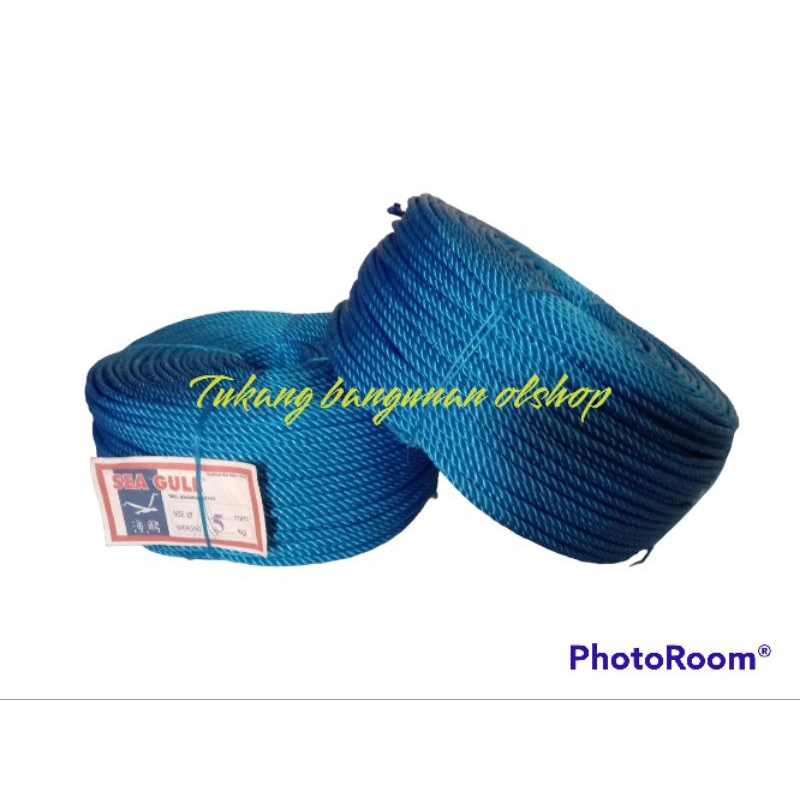 Jual Tali tambang plastik PE 5 mm harga per rol panjang 200 m | Shopee Indonesia