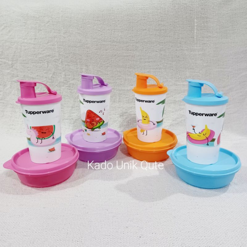 Jual Happy Day Tumbler 330 ml & Junior Modular by Tupperware | Shopee ...
