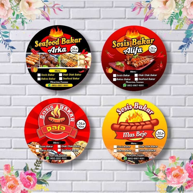 Jual ( minimal order 100 pcs ) Stiker Label Kemasan Stiker Jajanan ...