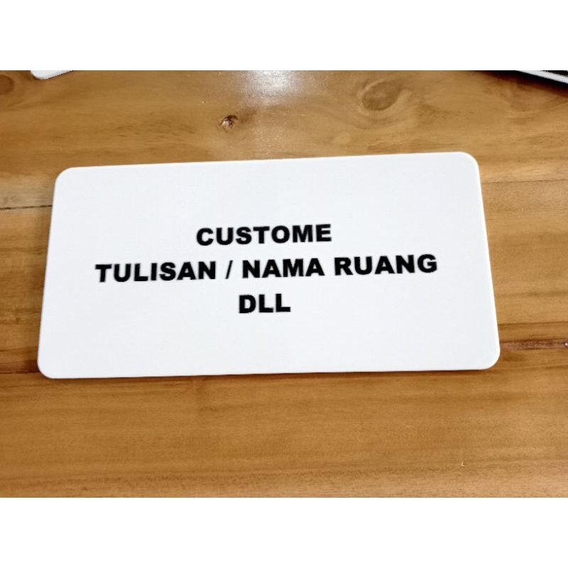 Jual Sign board akrilik custome nama ruangan label akrilik | Shopee ...