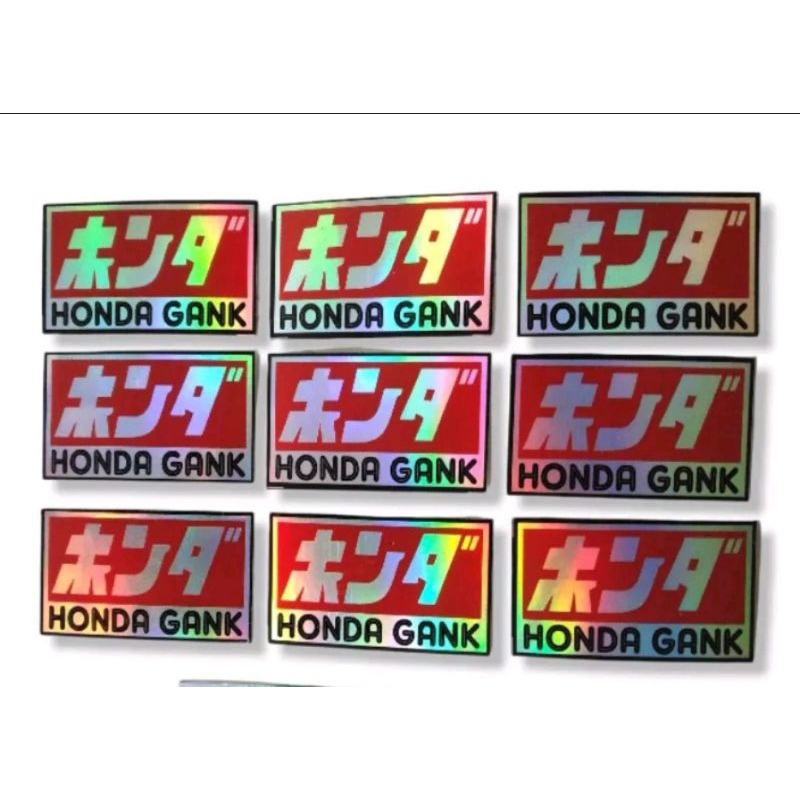 Jual Sticker honda gank hologram harga perbiji 1 pcs | Shopee Indonesia