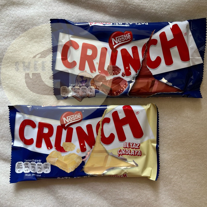 Jual Nestle Crunch White Chocolate 70g / Milk Chocolate Crunch / White ...