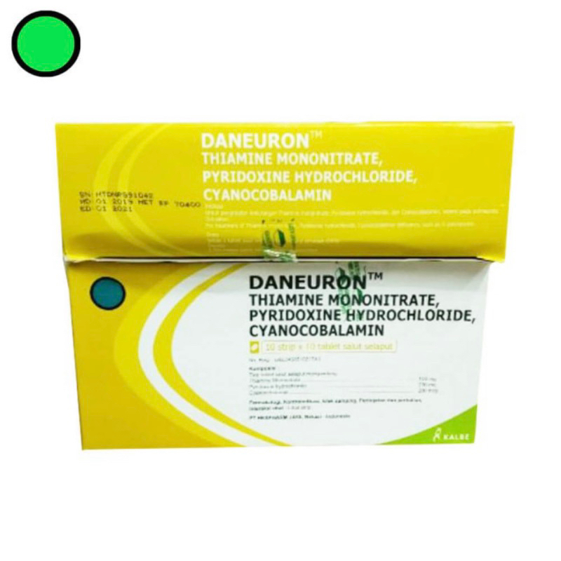 Jual Daneuron strip 10 tablet ( vitamin kaki kesemutan badan pegal2 ...