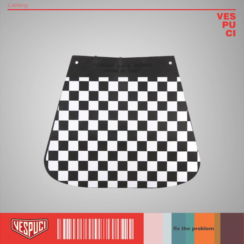 Jual SIP Mud Flap / Kepet "MOD" Penahan Lumpur Black/White Checkered ...