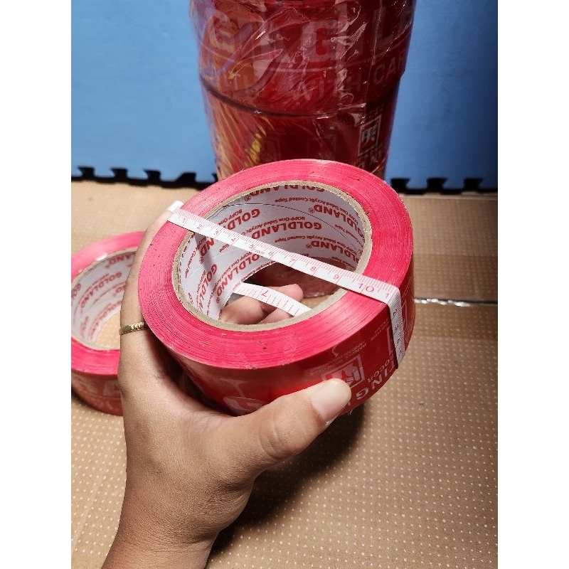 Jual lakban fragile merah 100 yard - lakban fragile 48mm | Shopee Indonesia