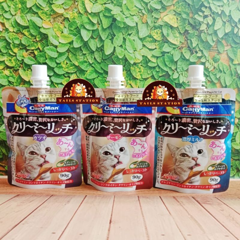 Jual Cattyman Creamy Puree For Cats 90gr Snack Kucing Salmon Bonito ...