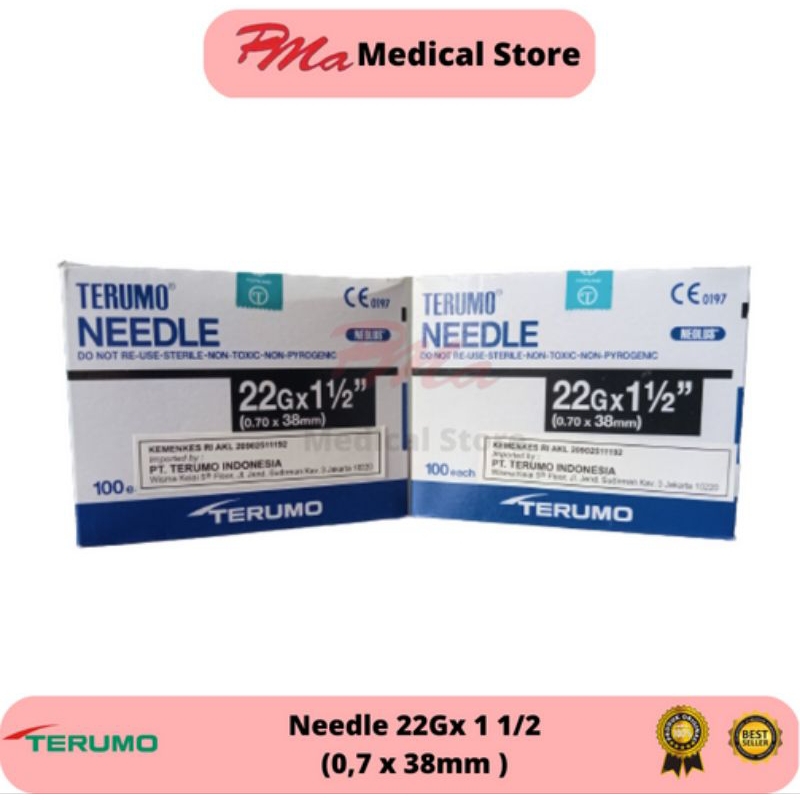 Jual Terumo Needle Neolus 22 G x 1 1/2" | Shopee Indonesia