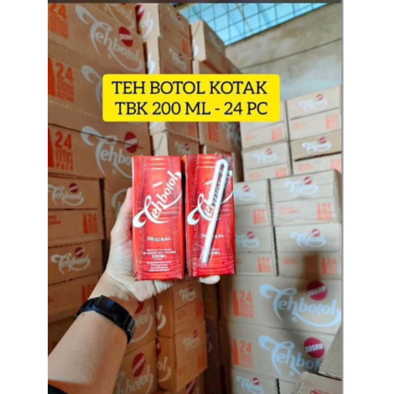 Jual Minuman Teh botol kotak Sosro 24 x 200ml / sprite / fanta / coca ...