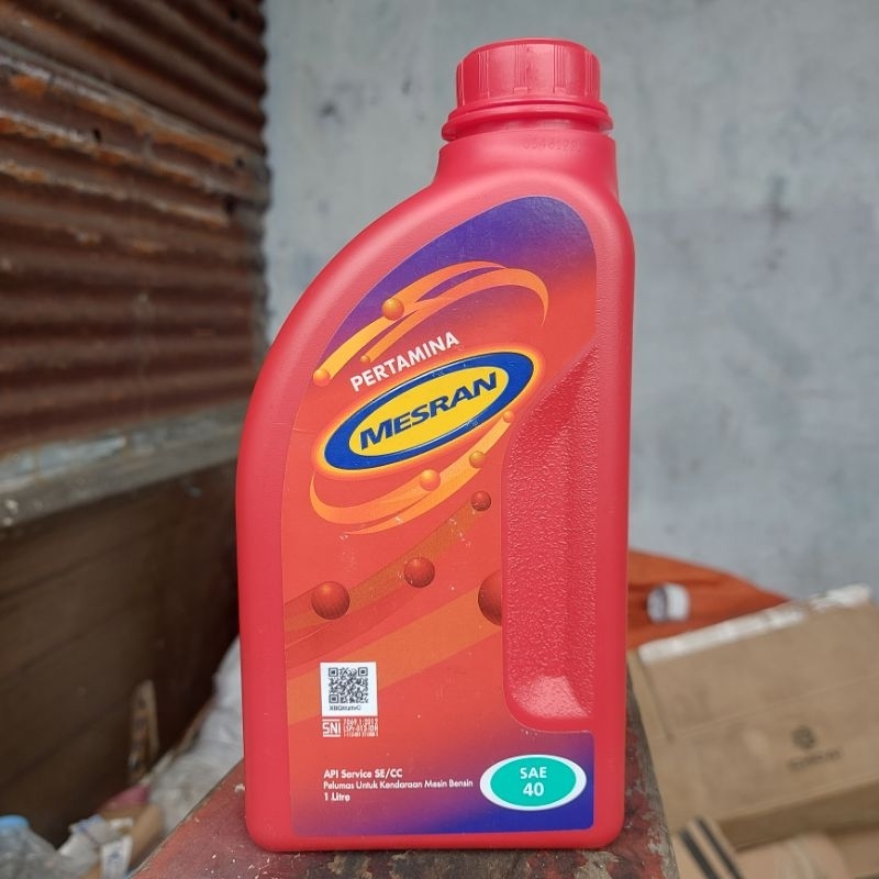 Jual Oli Mesin Sepeda Motor Mesran Sae 40 Pertamina 1Liter | Shopee ...