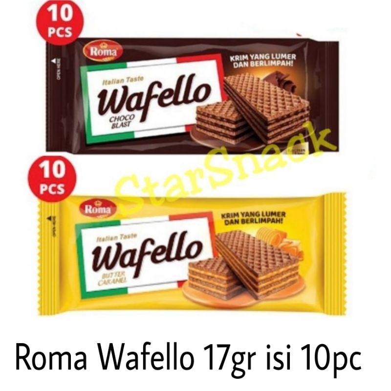 Jual Roma Wafello isi 10pc/Renceng | Shopee Indonesia