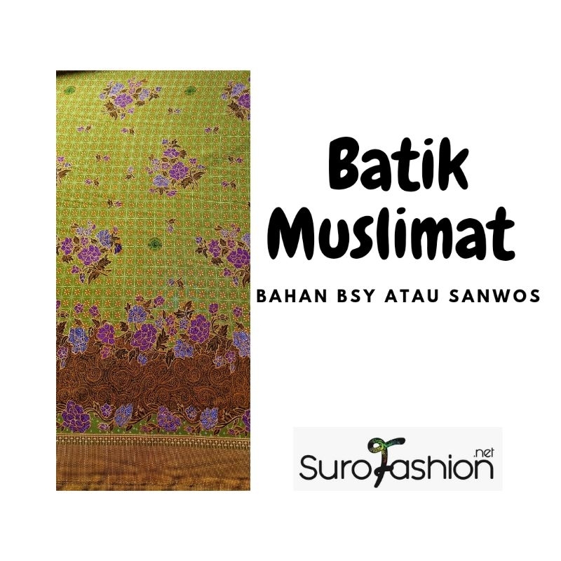 Jual Kain batik muslimat NU bahan bsy atau sanwos | Shopee Indonesia