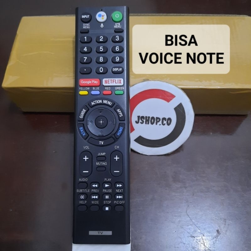 Jual REMOTE/REMOT TV LCD LED SONY ANDROID TV SMART RMF-TX300U RMF-TX310P VOICE NOTE MIRIP ...
