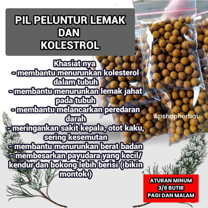 Jual Jamu Pe'luntur Lemak dan kolestrol-Jamu Pil kuning | Shopee Indonesia