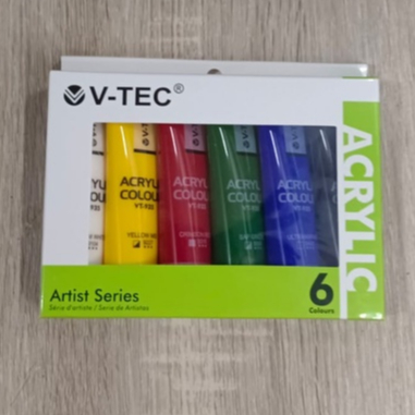 Jual cat acrylic vtec set 6 w 35ml v tec (code553832) | Shopee Indonesia