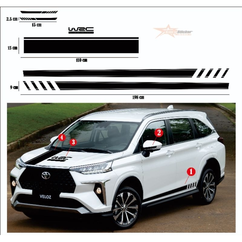 Jual sticker all new veloz 2022 all new avanza 2022 all new xenia 2022 ...