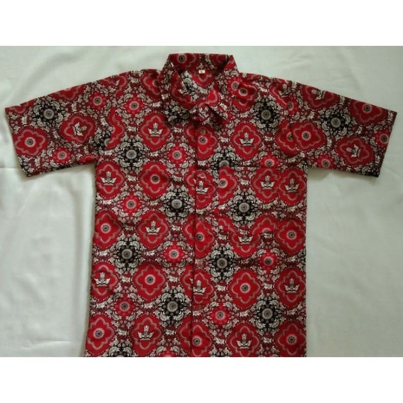 Baju Batik Sd Merah - Perumperindo.co.id