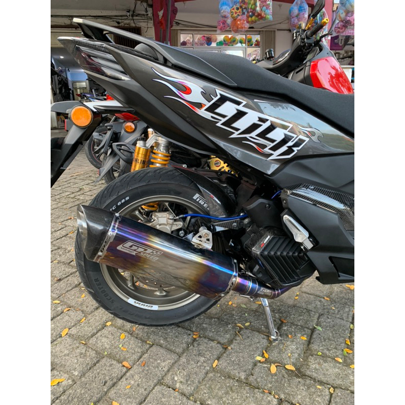 Jual Knalpot Racing GP Speed Tipe Corse Blue for Vario 160 pcx 160 ...