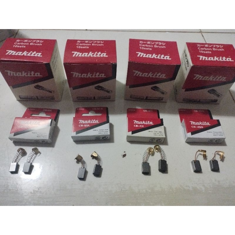 Jual Carbon Brush Makita Cb 64 51 411 459/Arang Spul Makita(minimal 2pcs) cb 64 51 411 459 ...