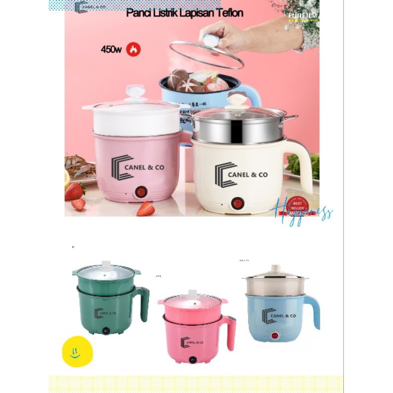 Jual Panci listrik serbaguna alat masak kekinian goreng rebus kukus ...