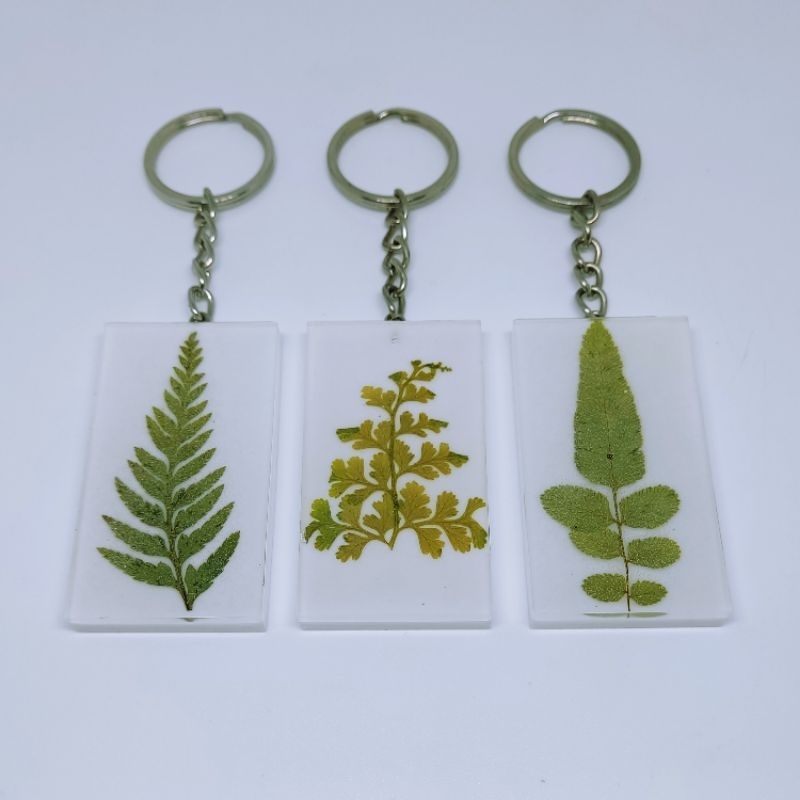 Jual Gantungan Kunci/Keychain Resin Edisi Tanaman Pakis-pakisan ...