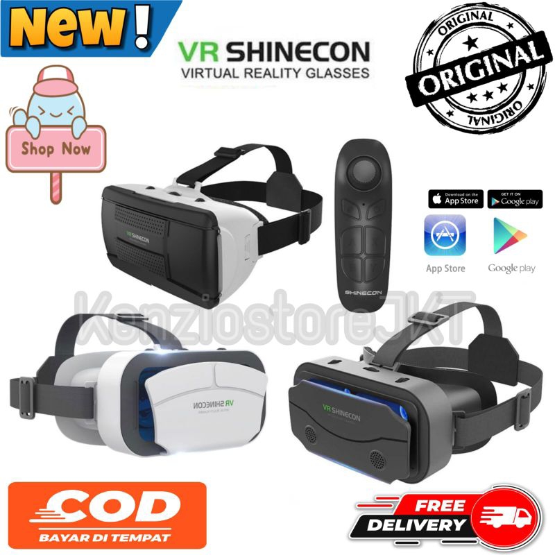 Jual VR BOX IMAX WITH REMOTE BLACK AND WHITE - SHINECON | Shopee Indonesia