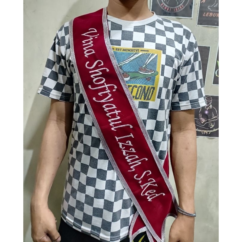 Jual SELEMPANG WISUDA | selempang CUSTOM | murah, SATU hari jadi ...