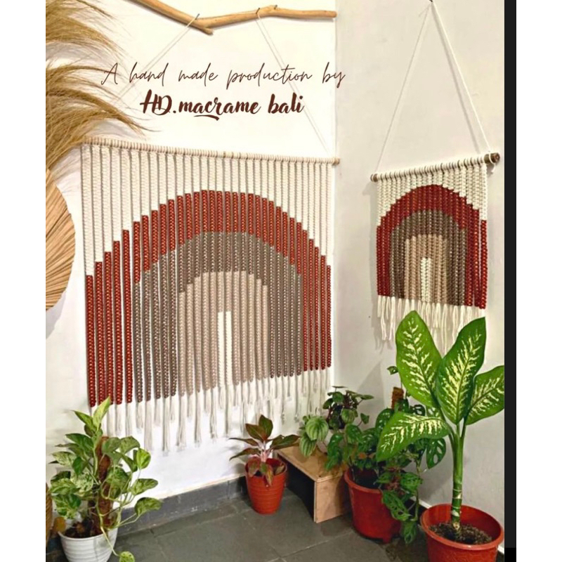 Jual macrame rainbow (80x80cm) | Shopee Indonesia