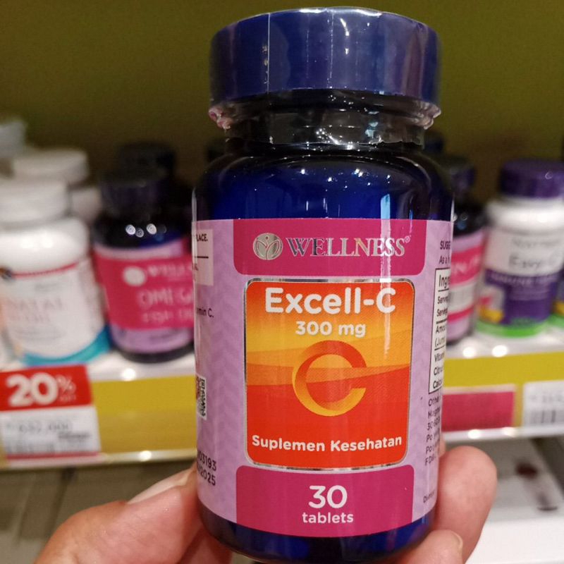 Jual Wellness Excell C 300mg 30 Tablets | Shopee Indonesia