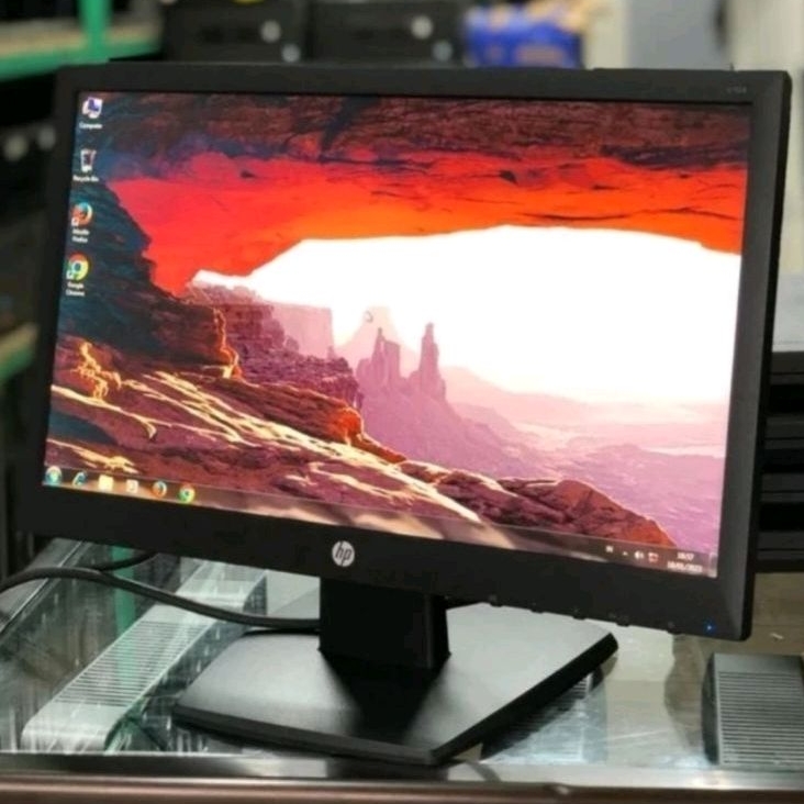 Jual MONITOR LED HP 19 INCH WIDE SCREEN, LENGKAP KABEL ORIGINAL ...