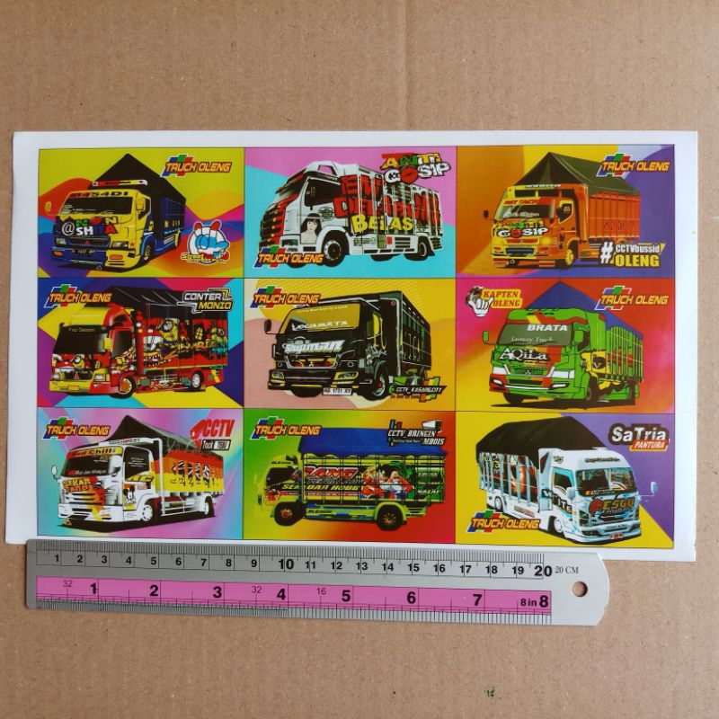 Jual stiker truk oleng 25x15 cm | Shopee Indonesia