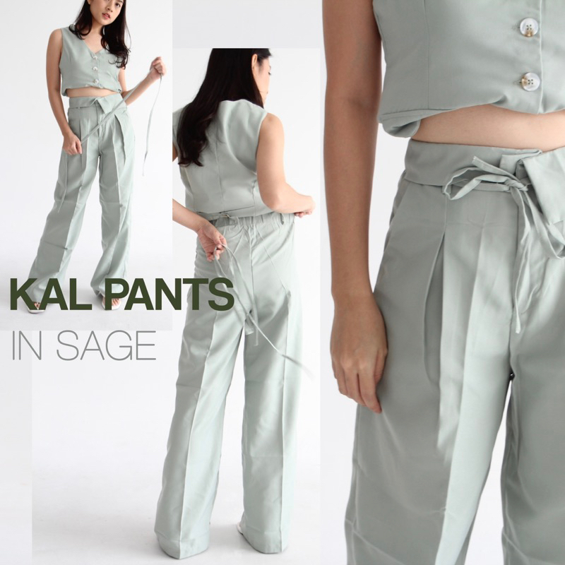 Jual KAL PANTS | Celana Panjang Highwaist Kulot Wanita / Loose Cullote ...