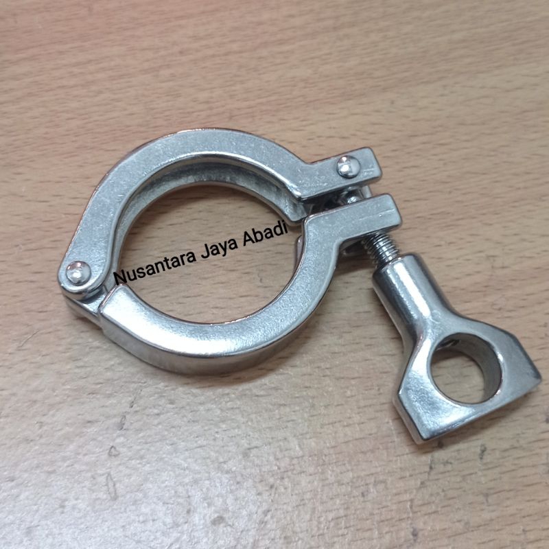 Jual Clamp Ferrule Sanitary Stainless 304 1 " inchi Tri Clamp Flange 50 ...