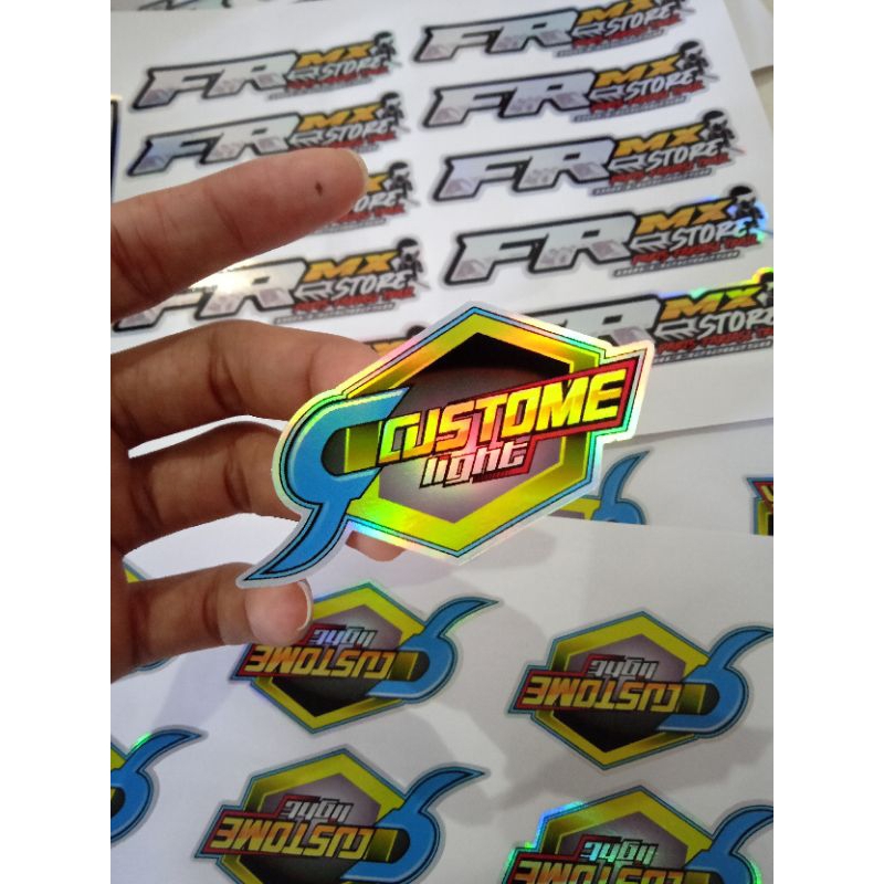 Jual CETAK STIKER A4 HOLOGRAM KEMASAN/MOTOR/STIKER MOTOR/STIKER PRODUK ...